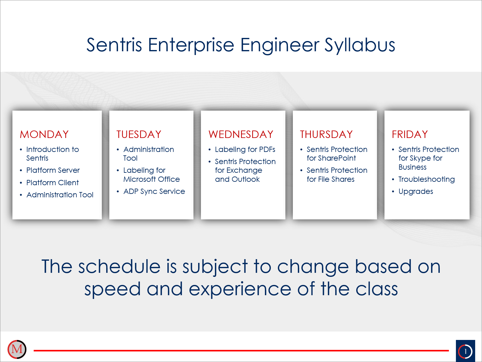 Sentris® Enterprise Engineer Training (Learn More) – ManTech Commercial ...